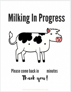 5 Awesome Breast Pumping Signs for Working Moms - Pregnant Mama ­Baby Life